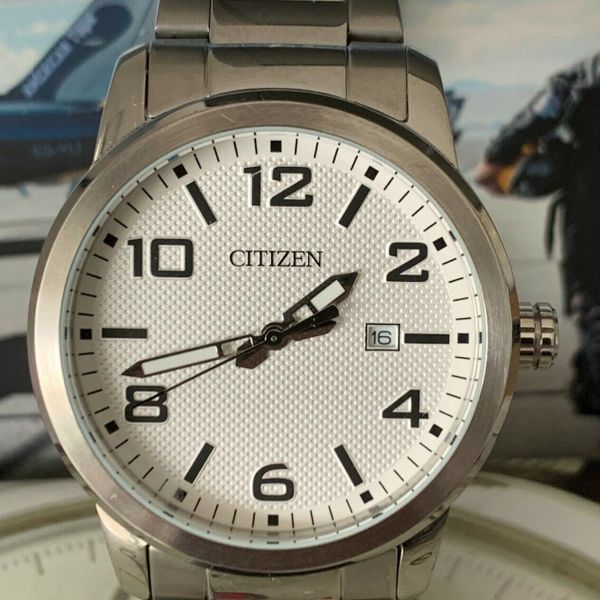 New Citizen Eco Drive Solar 1112 - S090610f Beautiful White Dialled ...
