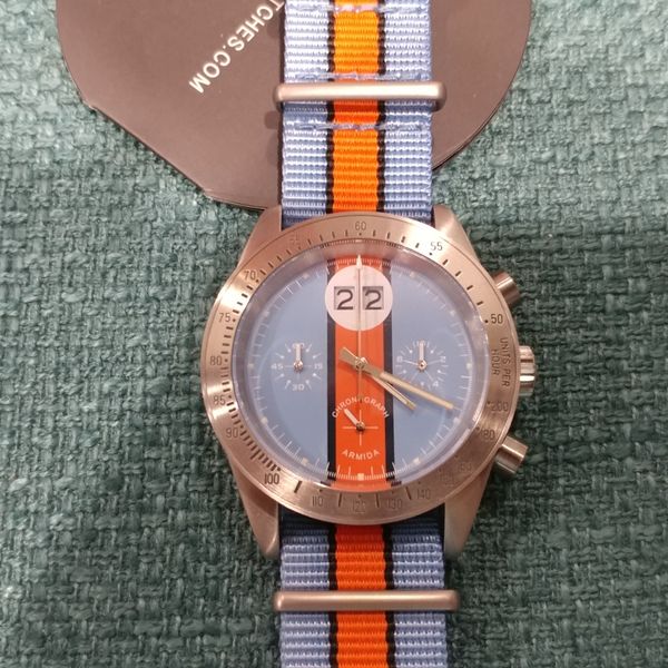 SOLD: Armida A10 Gulf Vintage Style Chronograph FULL KIT BRAND NEW ...