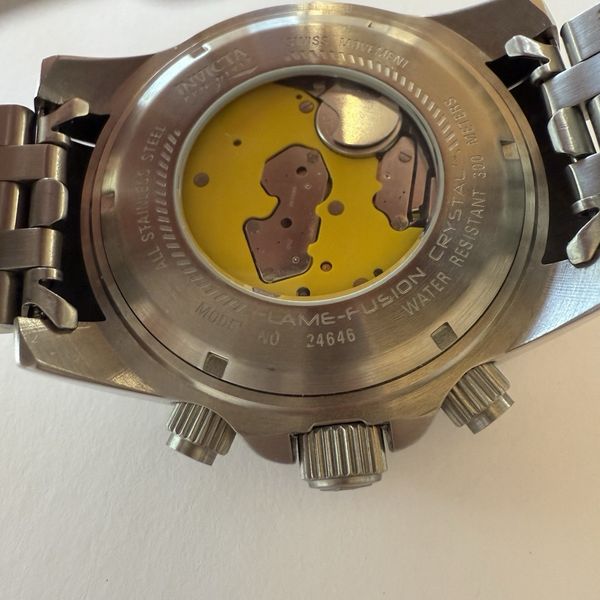 Invicta Prodiver 50mm Stainless Blue Dial Menâ s Chronograph Watch ...