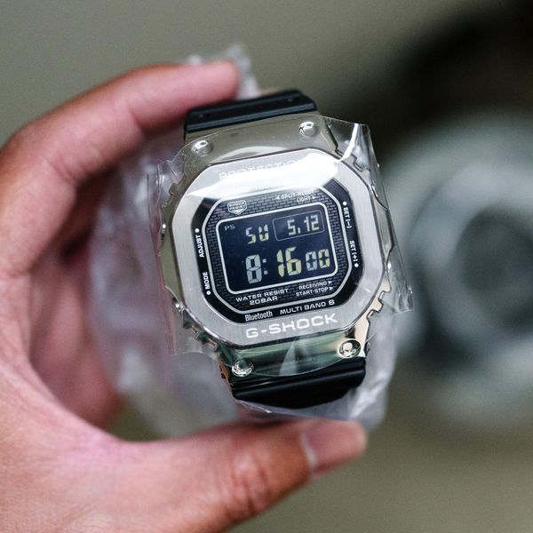 [WTS] Casio G Shock GMW-B5000-1 Full Metal Silver with Black Resin Band ...