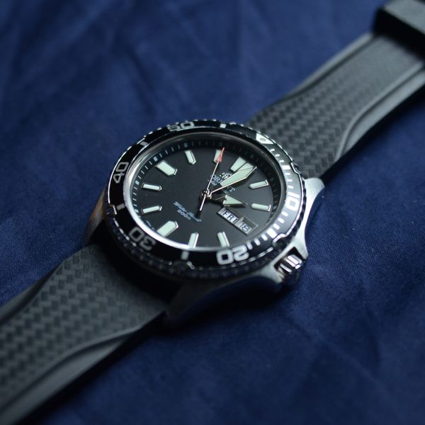 [WTS] Orient Mako USA II Black w/ Bonetto Cinturini Rubber Strap ...