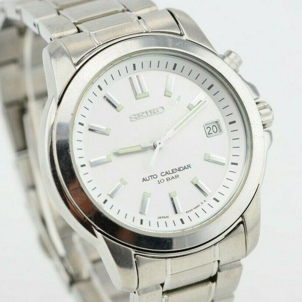 Vintage Seiko Auto Calendar Analog Quartz Watch 6A32-00H0 JDM Japan ...
