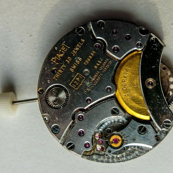 Piaget 12PI Movement For Parts - solid 24k gold micro-rotor. | WatchCharts