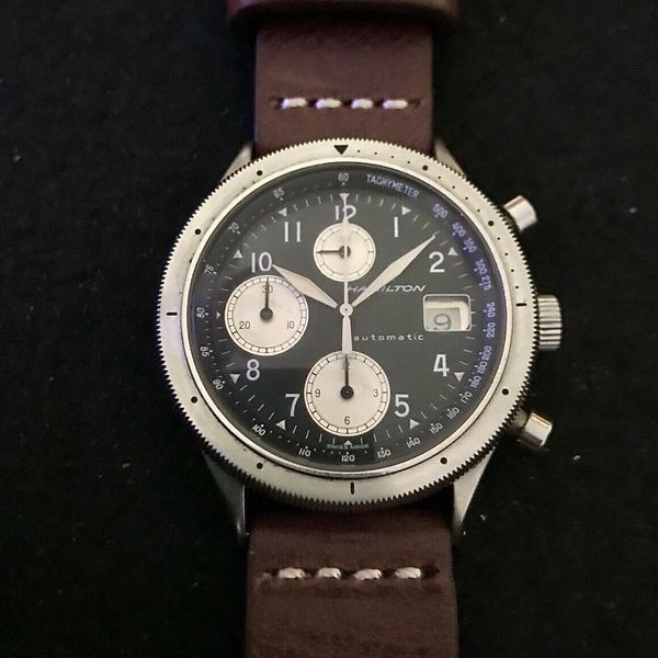Chronograph Hamilton Lancaster Khaki, Automatic Vintage 39 mm Swiss ...