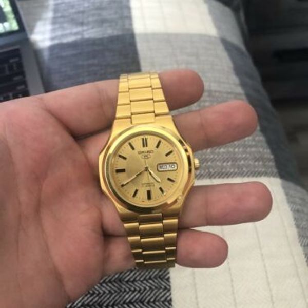 Men’s Seiko 5 automatic Gold Seikonaut Snkk52 | WatchCharts