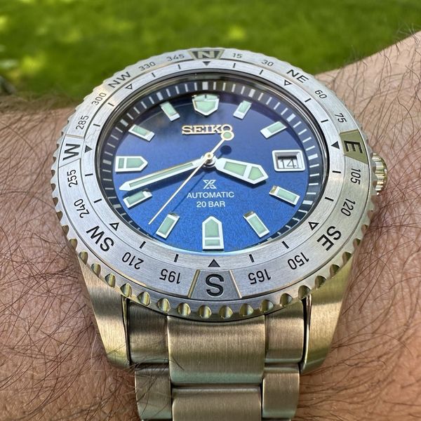 Used Seiko Landmaster 200M Blue Dial Automatic 30th Anniversary SLA071 ...