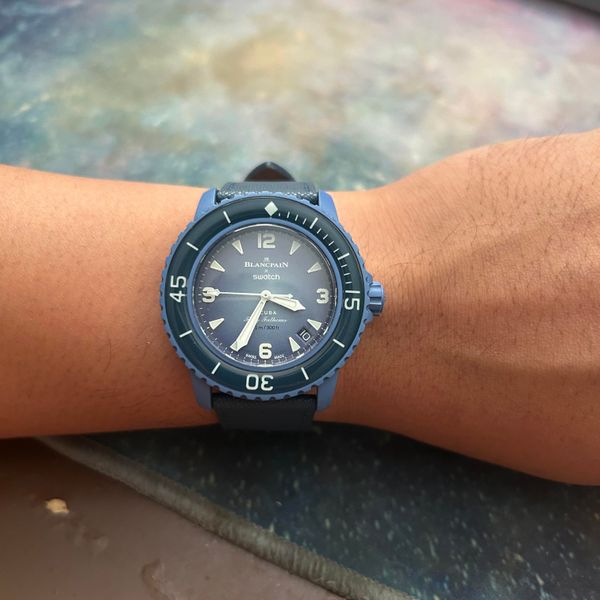 [WTS] Blancpain x Swatch Scuba Fifty Fathoms Atlantic Ocean - SO35A100 ...