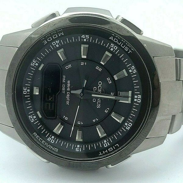 Casio OCEANUS OCW-300 Module 4782 Solar Waveceptor Titanium RARE JUST ...