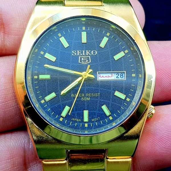 Seiko 5 New Watch Water Resistant 50M China Made Men Wrist Watch ...