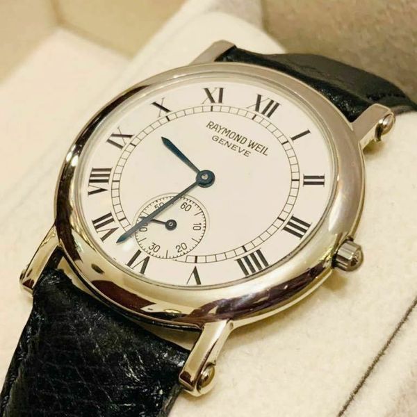 Vintage Raymond Weil Geneve 9833 Swiss Made Men's Quartz Watch White ...