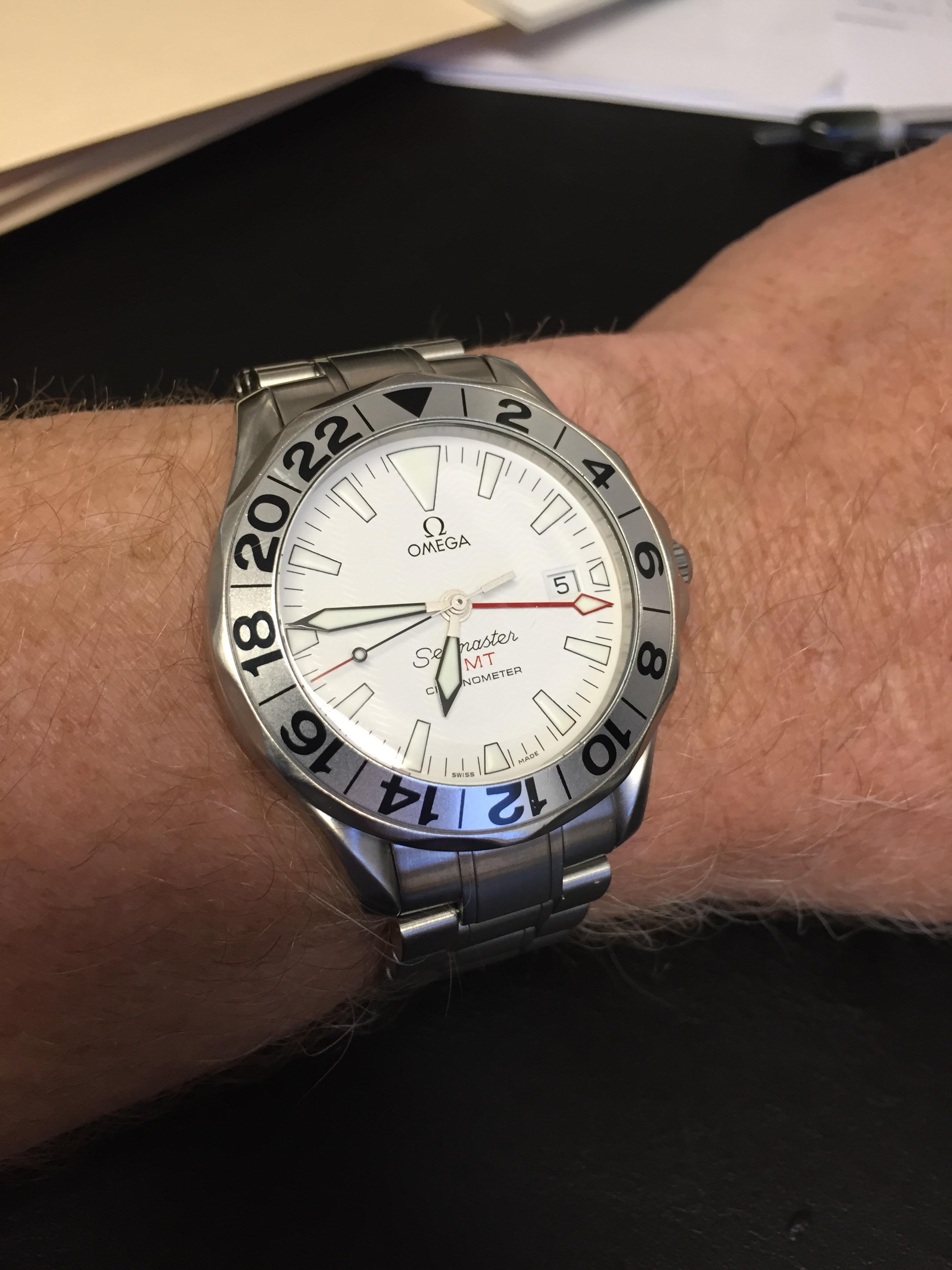 [WTS] OMEGA Seamaster GMT (Great White) $2000 | WatchCharts Marketplace