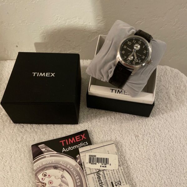 Timex T2D931 Automatic Power Reserve Mechanical Watch & Original Box ...