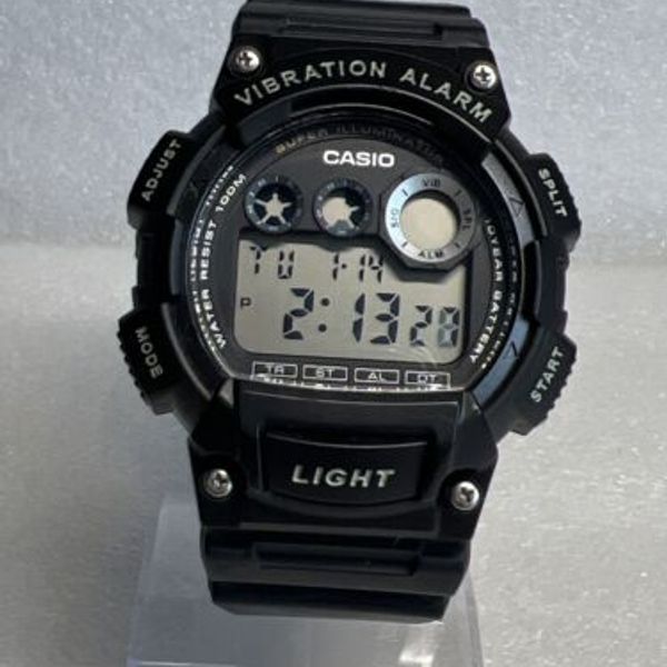 Casio Vibration Alarm Watch Black W-735H-1AVEF | WatchCharts Marketplace