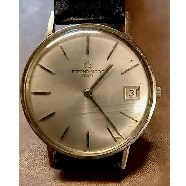 Eterna Automatic Mens Wristwatch Silver + Date (D19) | WatchCharts