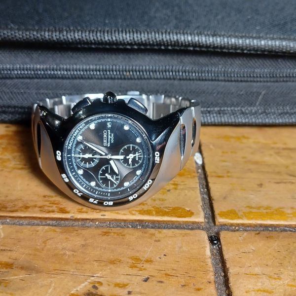 Seiko Watch CHRONOGRAPH TACHYMETER 7T62-OAMO AO Men's | WatchCharts ...