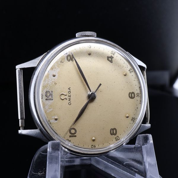 1947 Vintage Omega Cal 283 Manual Wind Steel 35mm Wrist Watch $1N/RÂ ...