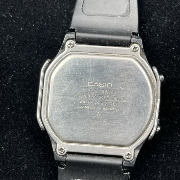 Rare vintage watch Casio AW-5 digital (1301) module Malaysa ...