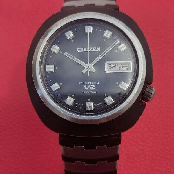 Citizen Custom V2 Automatic 67-0278 Black Dial 23 Jewels Men's Watch ...