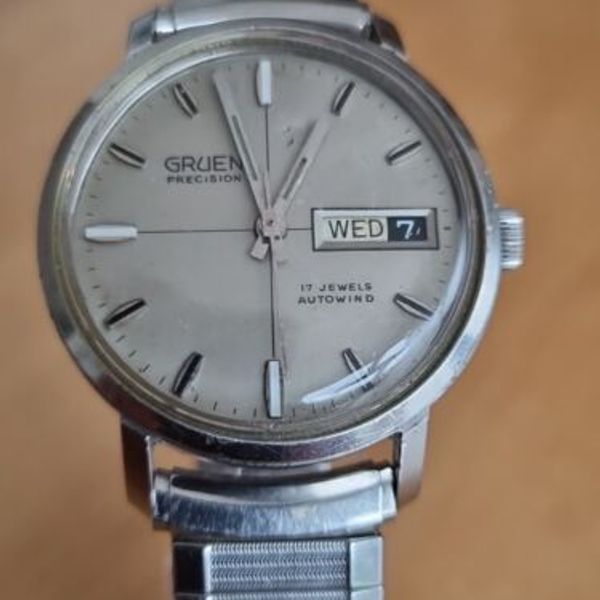 SEHR SELTENE VINTAGE GRUEN PRECISION AUTOMATIC DAY-DATE ...