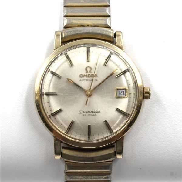 1970s VINTAGE OMEGA AUTOMATIC SEAMASTER DE VILLE 10KGF 35.5MM MENS ...