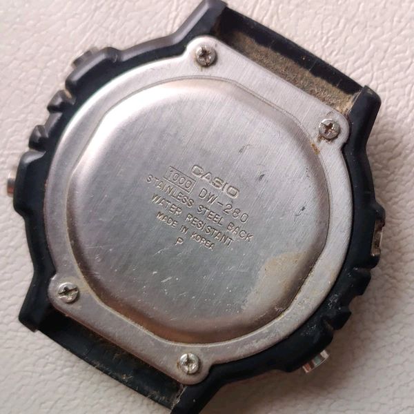 Vintage Casio DW-280 Module [1000] Alarm Chrono Men's Wrist Watch Parts ...