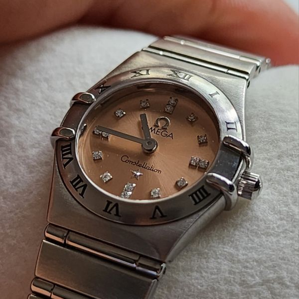 [sold] Omega Constellation Cindy Crawfold 14 diamond pink limited model ...
