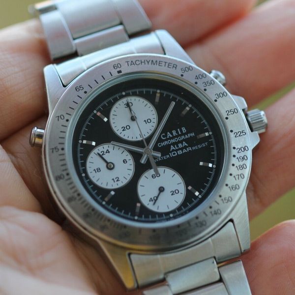 Seiko Alba Carib Chronograph watch Rare and collectable 3014 ...
