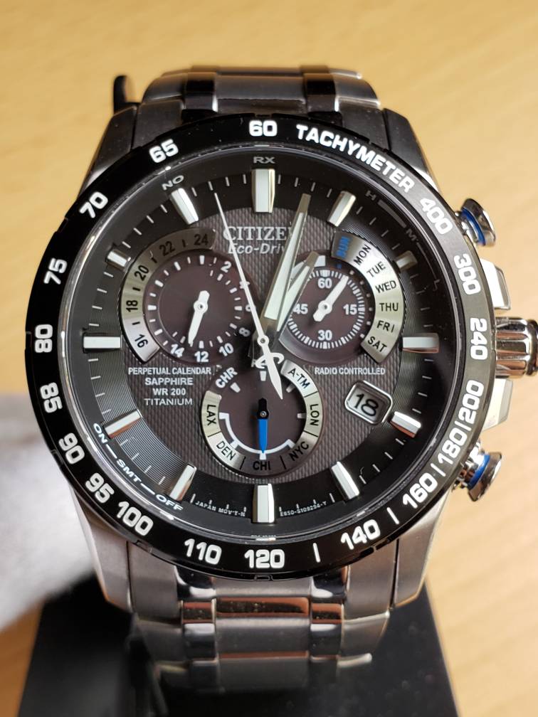 FS Citizen Eco-Drive Titanium Atomic Timekeeping AT4010-50E ...