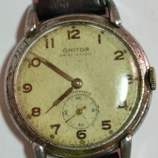 Ghitor Vintage Watch cca 35.5mm With Crown Perfect Working ...