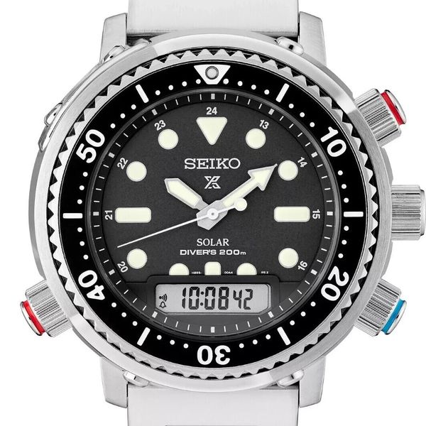 Seiko Prospex SNJ033 46.9mm Stainless Steel Solar Diver's Watch ...
