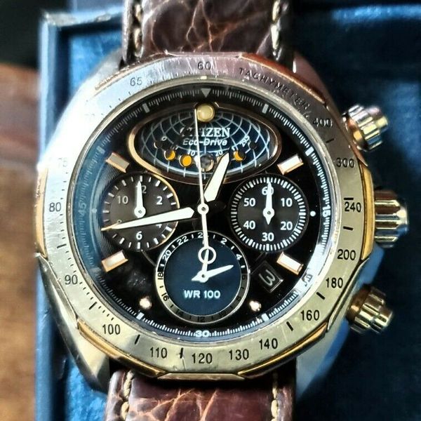 Citizen Moon Phase Flyback Signature Collection Men's Watch E270 ...