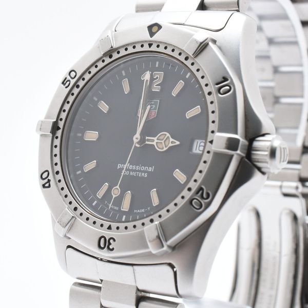 [NEAR MINT] TAG Heuer Professional 2000 WK1110 Quartz Black Men's Watch JAPAN | WatchCharts ...