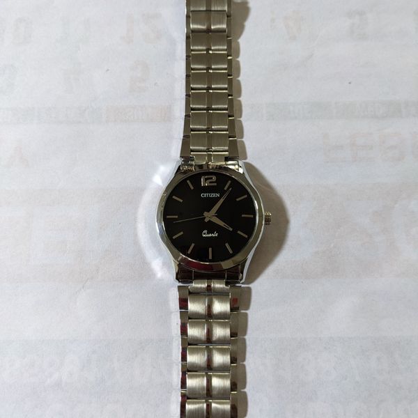 citizen quartz mens watch Silver Color Made in Japan | WatchCharts ...