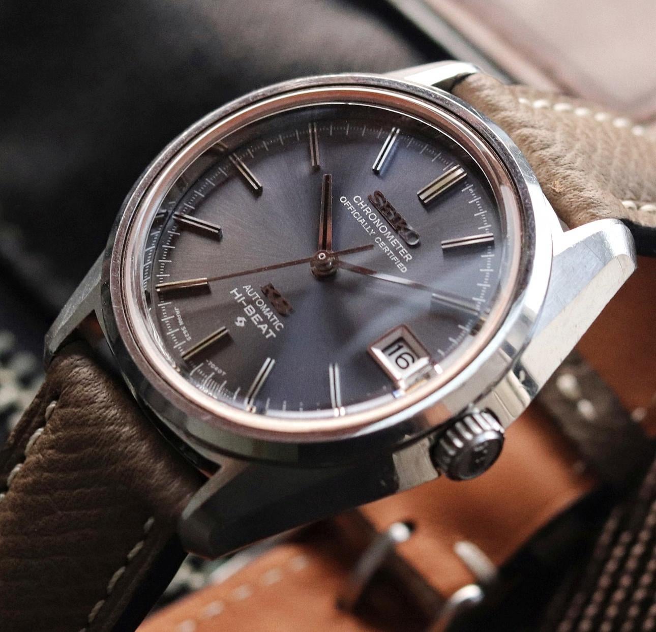 [WTS] Hi-Beat King Seiko 5625-7041 - Grey Dial - Gold Medallion ( Unpolished / Serviced ) 680 ...