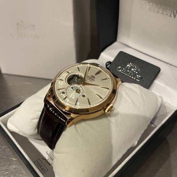 Orient Sun & Moon Open Heart Automatic Watch Men's | WatchCharts ...