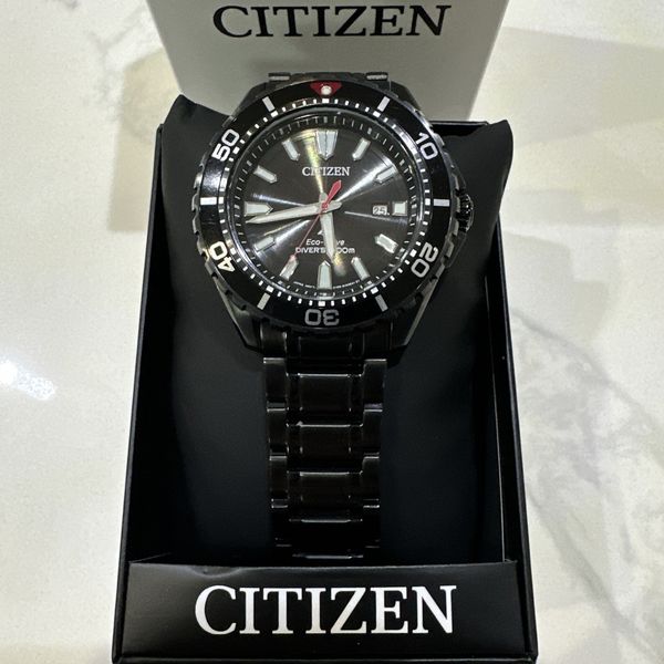 NEW Citizen Promaster Diver Men's Eco-Drive Steel Black 44mm Watch ...