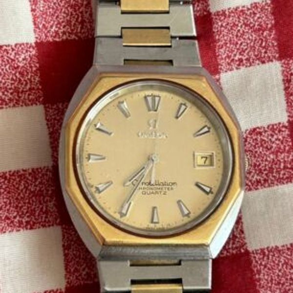 vintage Omega Constellation Chronometer Cal.1343 Quartz Date Swiss Men ...