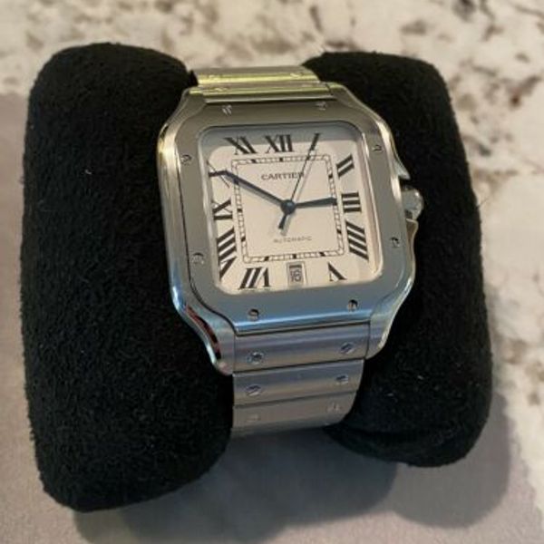 Cartier Santos De Cartier Large Automatic Men's Watch WSSA0009 ...