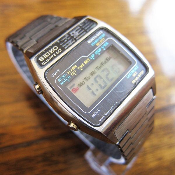 Seiko LC A159-4019 Quartz Digital LCD Vintage Rare Men's Watch All Original | WatchCharts ...