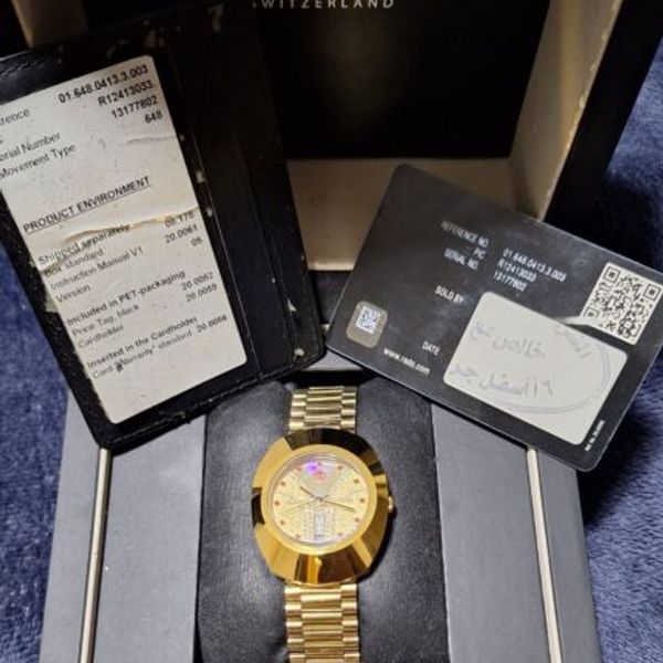 Rado Original DiaStar Men's Gold Automatic Watch R12413033 ...