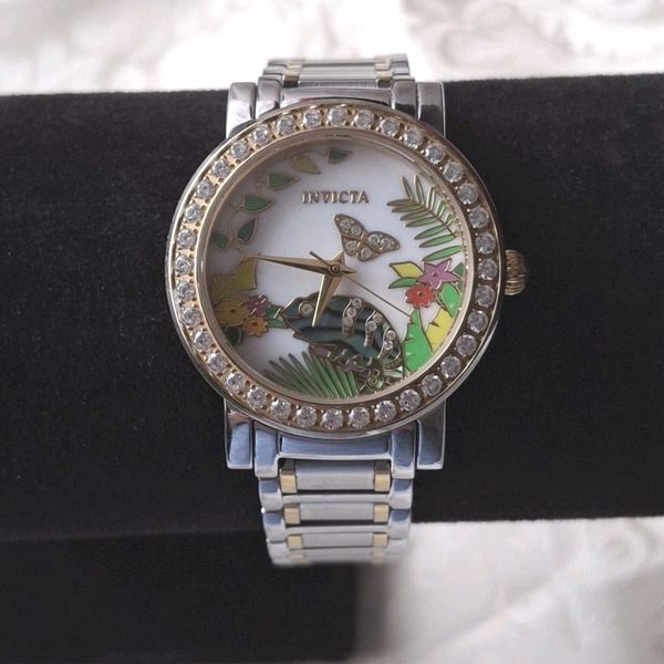 Invicta Angel Lady Model 23216 Two Tone Band Ladies Watch Quartz New ...