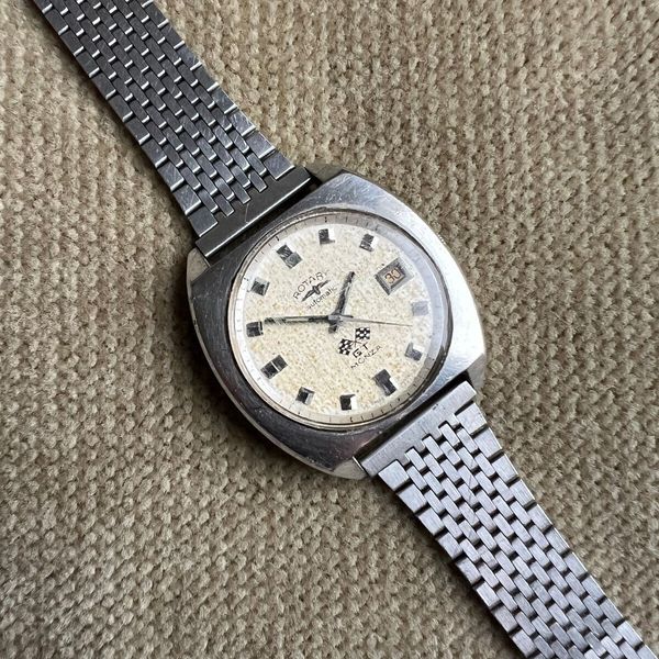 Vintage Rotary GT Monza Automatic Wristwatch Steel Cal. AS 1903 - 38mm ...