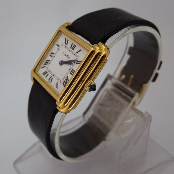 Cartier New York Stepped Tank Pre Must Manual Wind Vintage ...