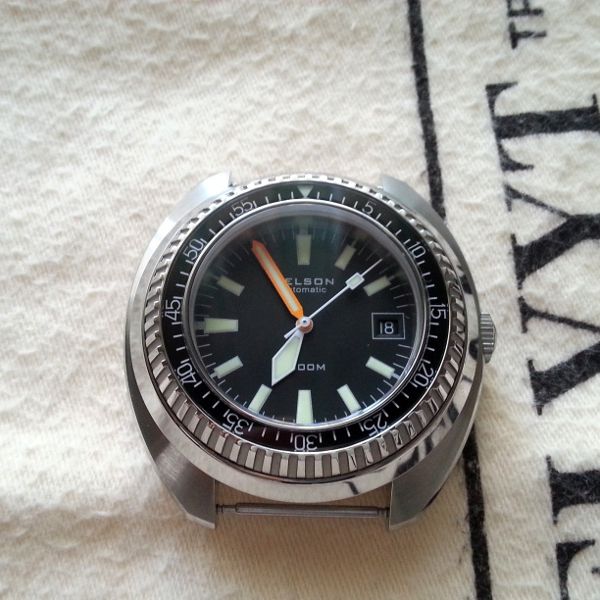 FS:*Minty* Helson Turtle Black Dial. | WatchCharts Marketplace