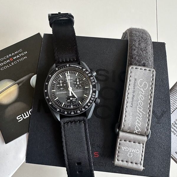 Swatch x omega Mercury Speedmaster GENUINE Watch With Receipt & Extra ...