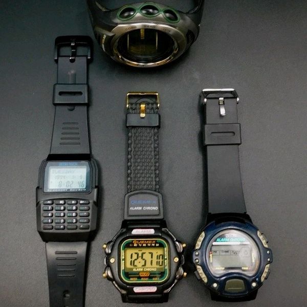 DIGITAL WATCH BUNDLE, CASIO PRO TREK TOUGH SOLAR, ZEON DATA BANK 50 ...