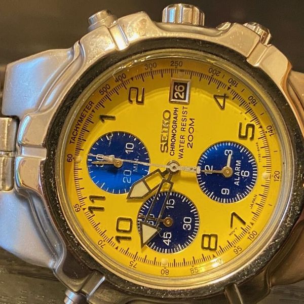 Men's Watch Vintage Seiko 7T32-6K19 Quartz Chronograph with new battery, running | WatchCharts ...