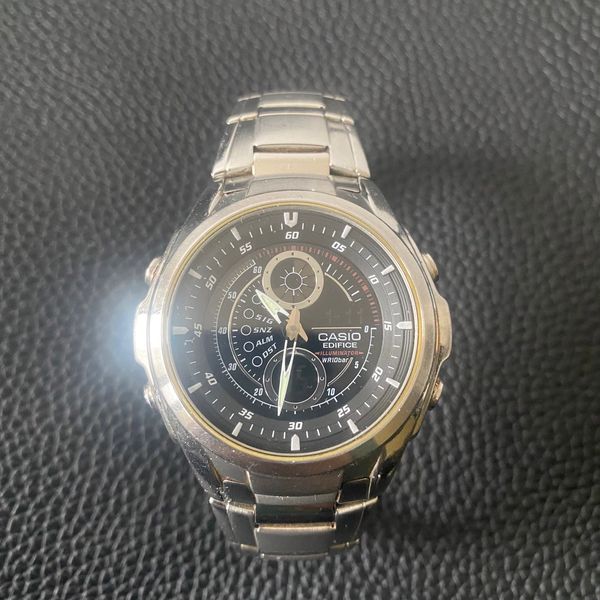 CASIO EDIFICE Ana-Digi Watch EFA-116D-1A1JF – Silver × Black ...