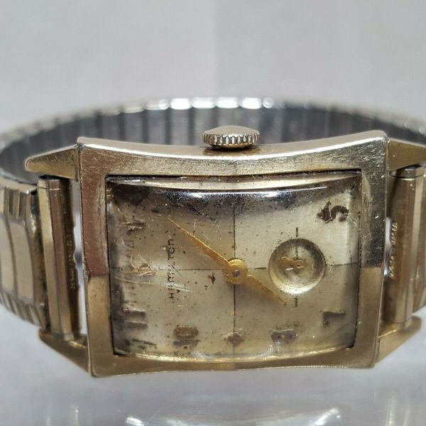 Vintage Hamilton 10K Gold-Filled 22 Jewels 770 Watch on Speidel Stretch ...