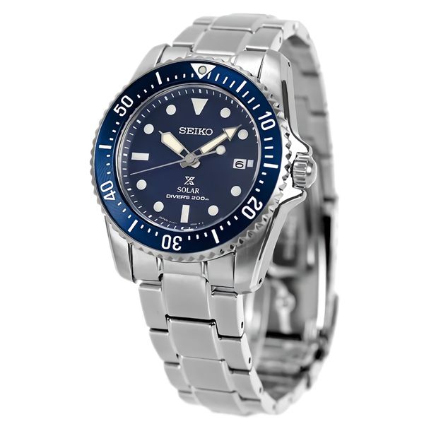 SEIKO Prospex SNE585P1 Compact Solar Diver Scuba 200M Blue Dial Watch ...